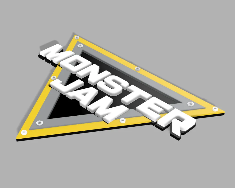 Monster Jam 3D标志 来自 Fast3D - MakerWorld