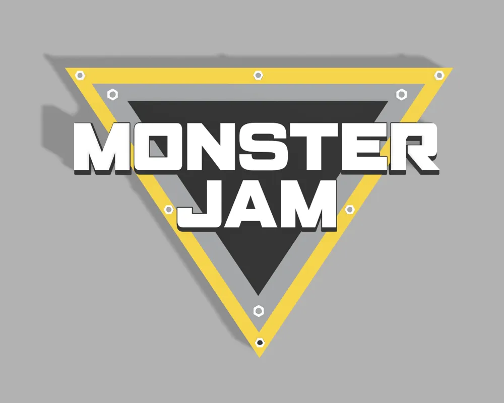Monster Jam 3D Sign by Fast3D - MakerWorld