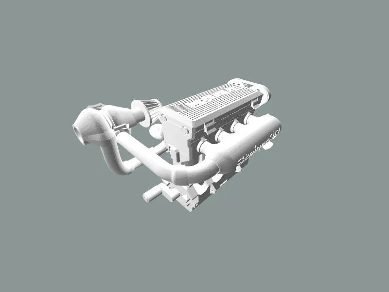 I4 Turbocharged engine by ThePr1nter - MakerWorld