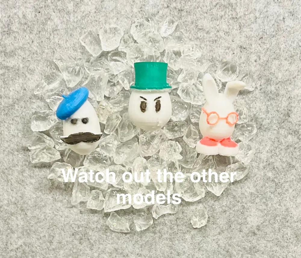 Mr Mini Egg—French version - Free 3D Print Model - MakerWorld