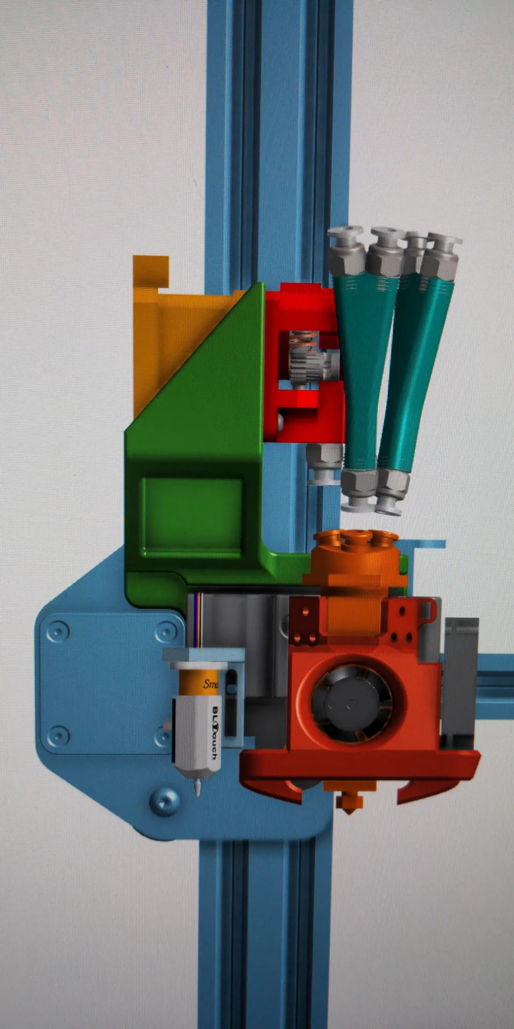 Ender 3 Direct Drive Mount (NF THC-01 HotEnd ONLY) by Vermonster ...