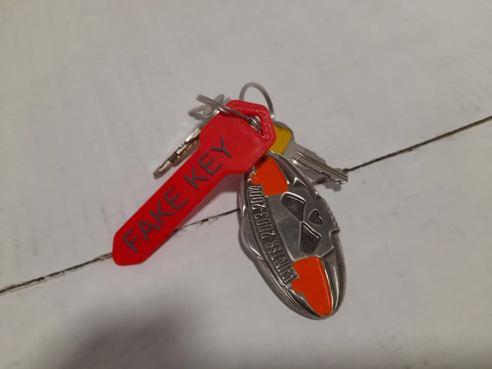 fake key keychain by Nick Prints - MakerWorld