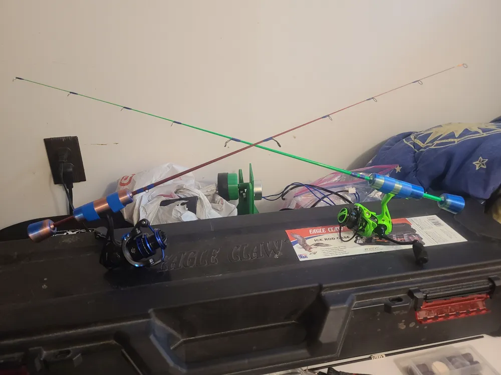 Ice fishing rod drying rack by Wallace3D - MakerWorld