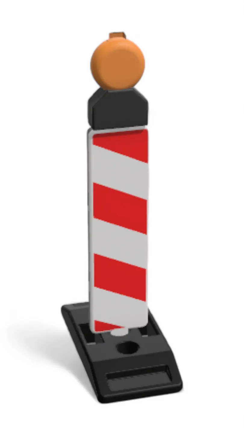 Traffic Beacon with Base Plate and Signal Light - Free 3D Print Model ...