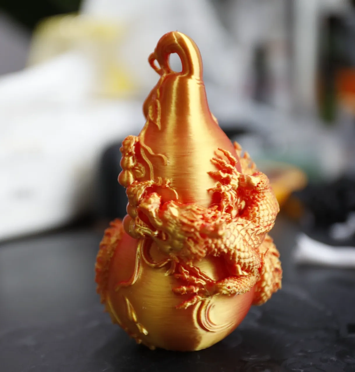 Coiling Dragon Gourd Ornament Pendant by stoutly - MakerWorld