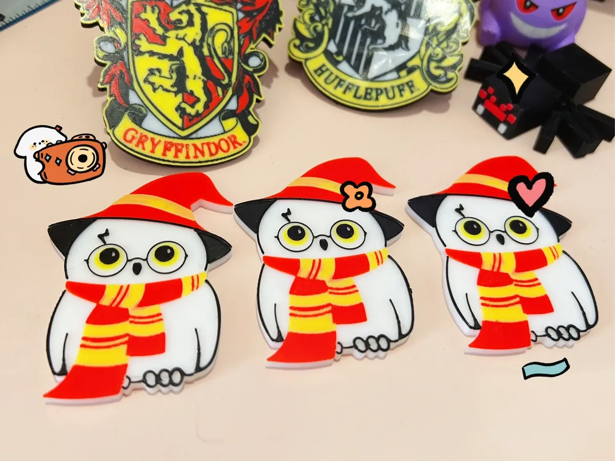 [HP]Hedwig Harry Potter Fridge Magnet Badge DIY by usagi MakerWorld ...