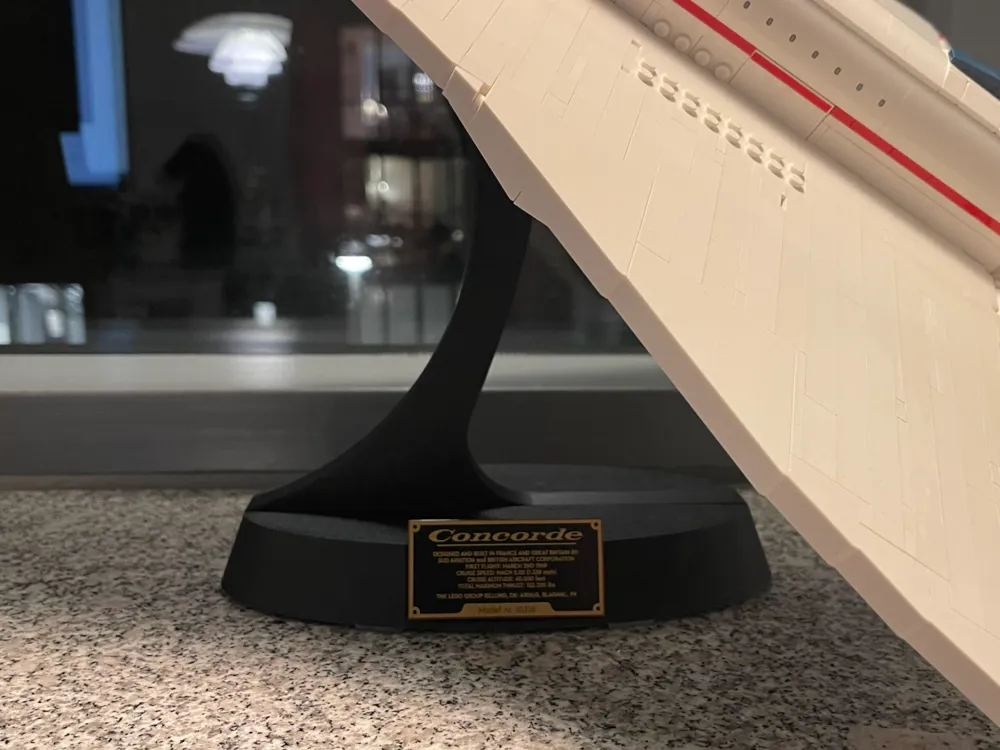 "building bricks" Concorde stand by Anderselmberner - MakerWorld