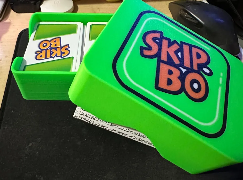 Skip-Bo Card Box - Free 3D Print Model - MakerWorld