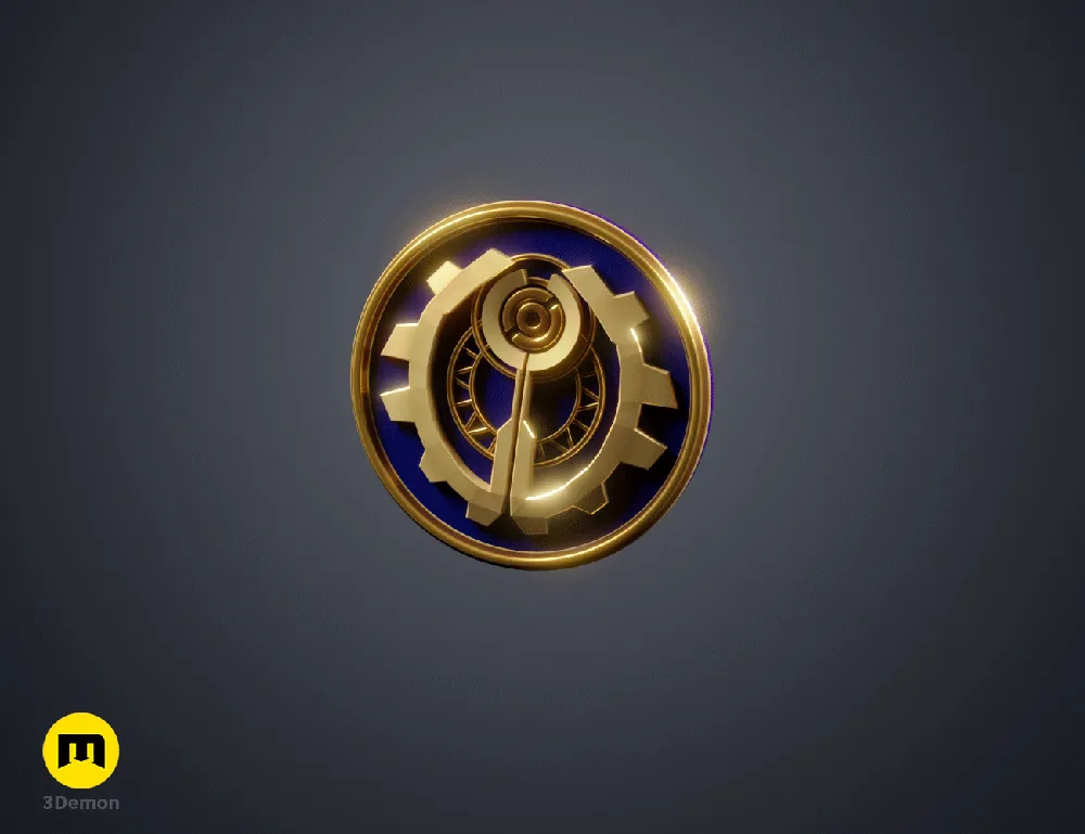 Piltover enforcer badge Arcane by 3Demon - MakerWorld