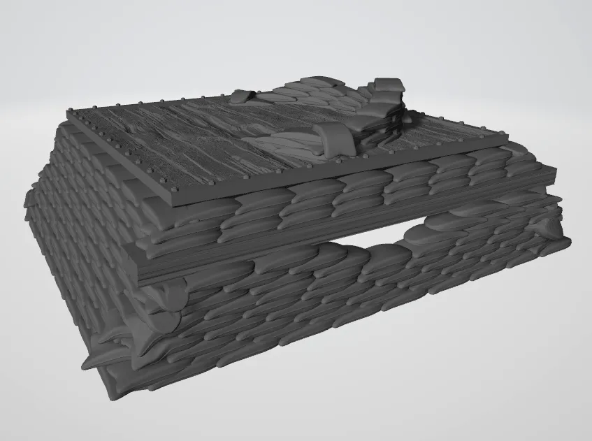 Wargaming sandbag fortification by Anumbara MakerWorld: Download Free ...