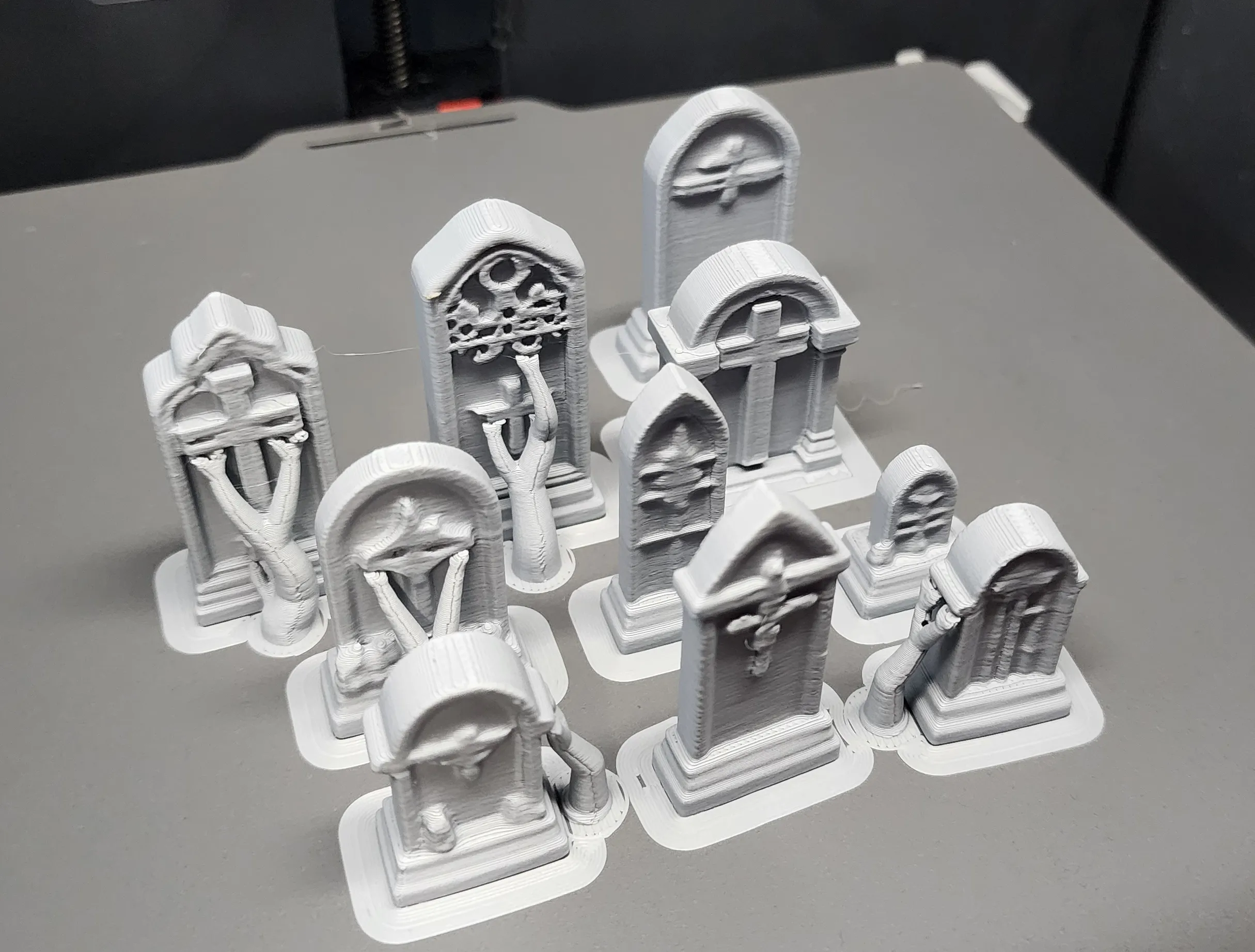 Miniature Tombstone Set (10 Pieces) - Free 3D Print Model - MakerWorld