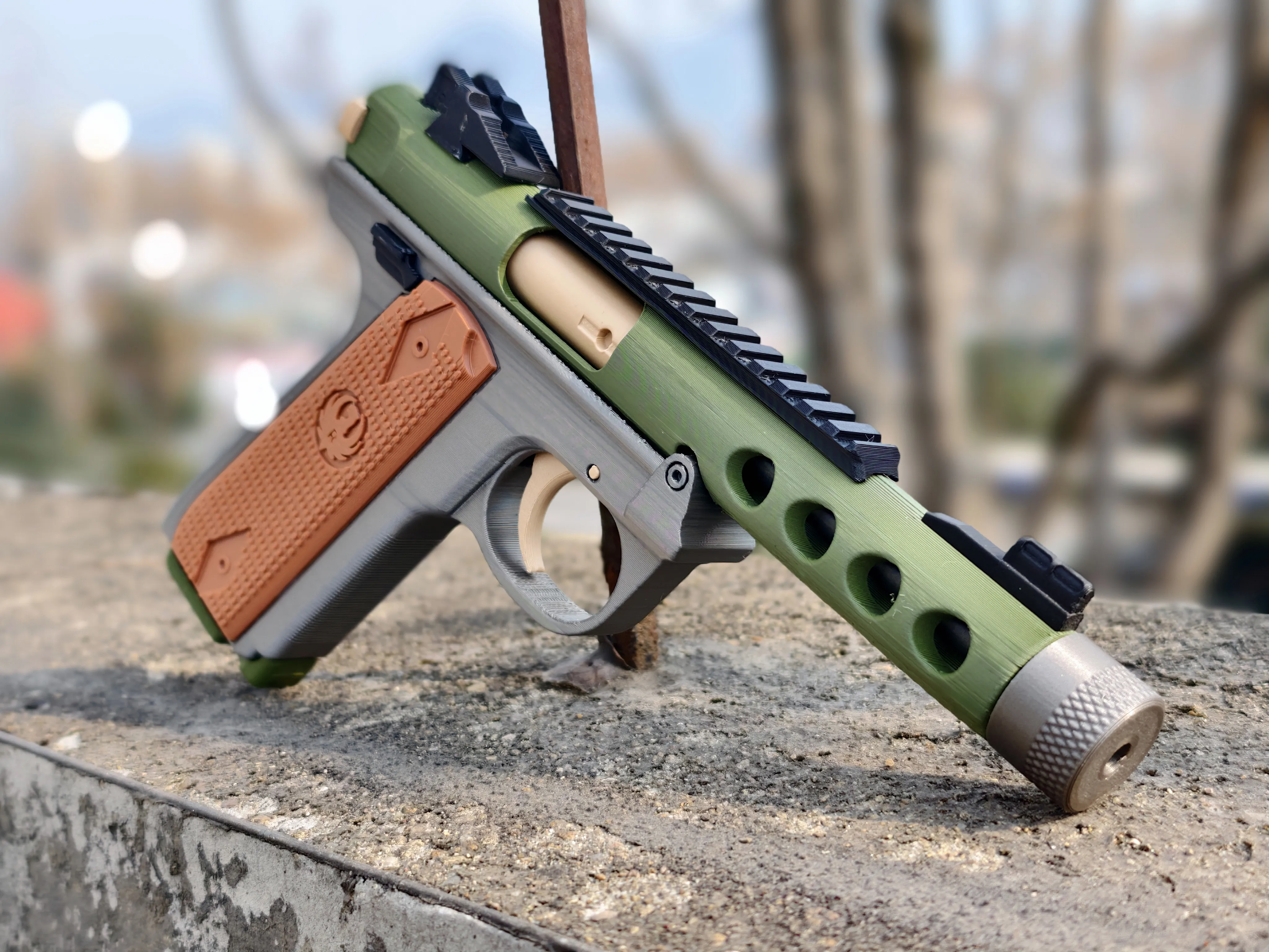 RUGER MARK IV pistol toy model (no move&launch) - Free 3D Print Model ...