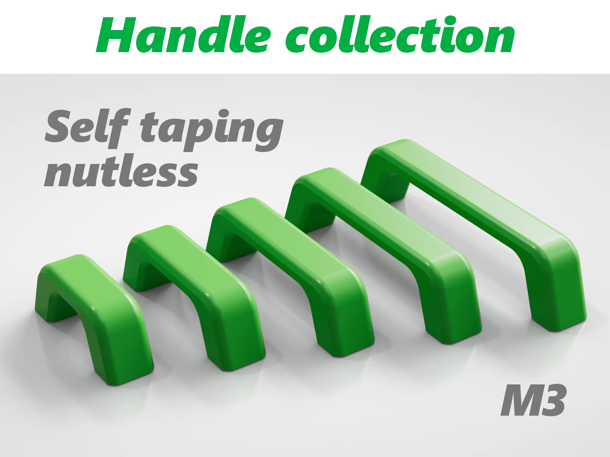 Handle Collection - Free 3D Print Model - MakerWorld
