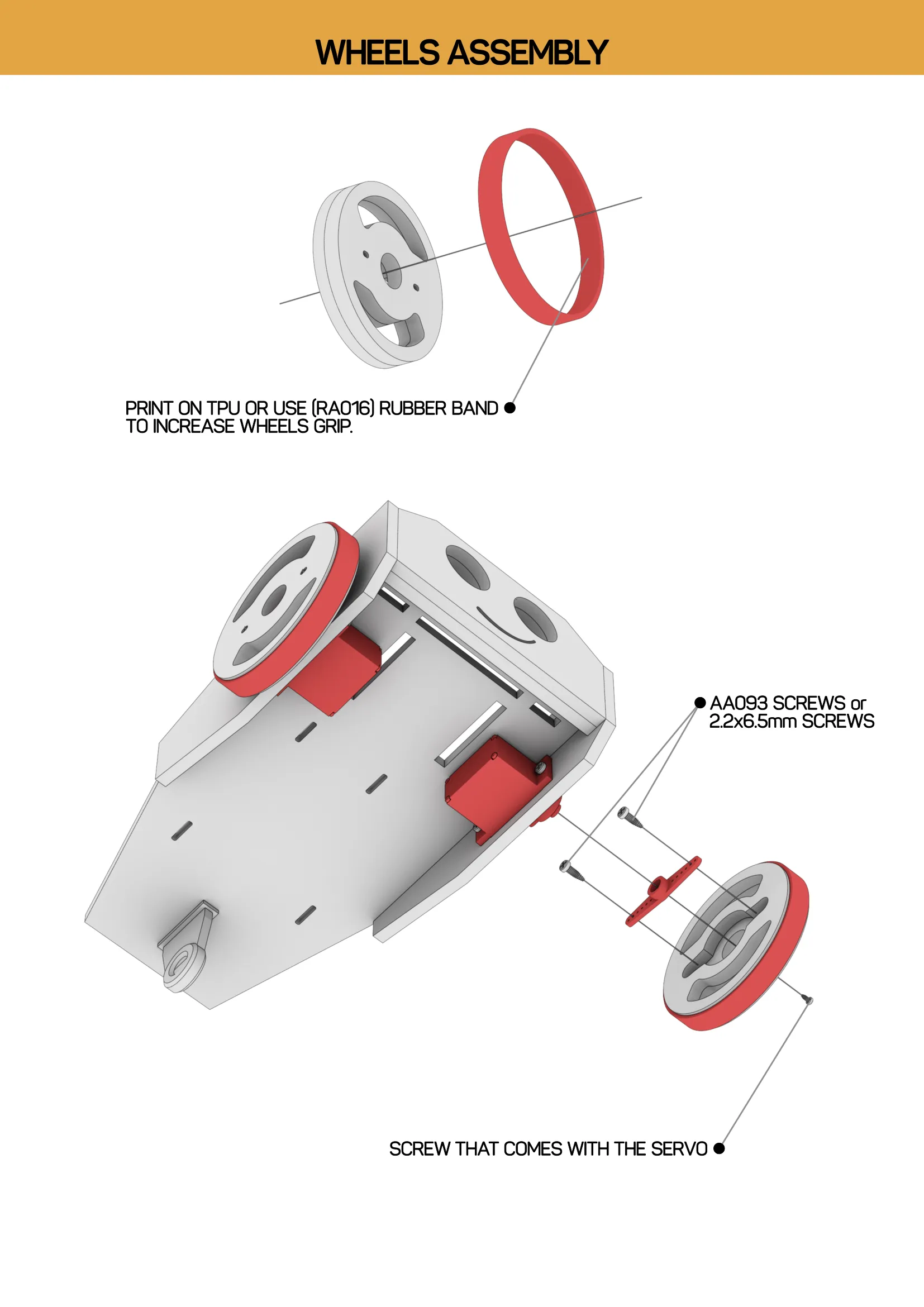 TWO-WHEEL ROBOT KIT EASYLOOK3D by MauricioDUARTE - MakerWorld