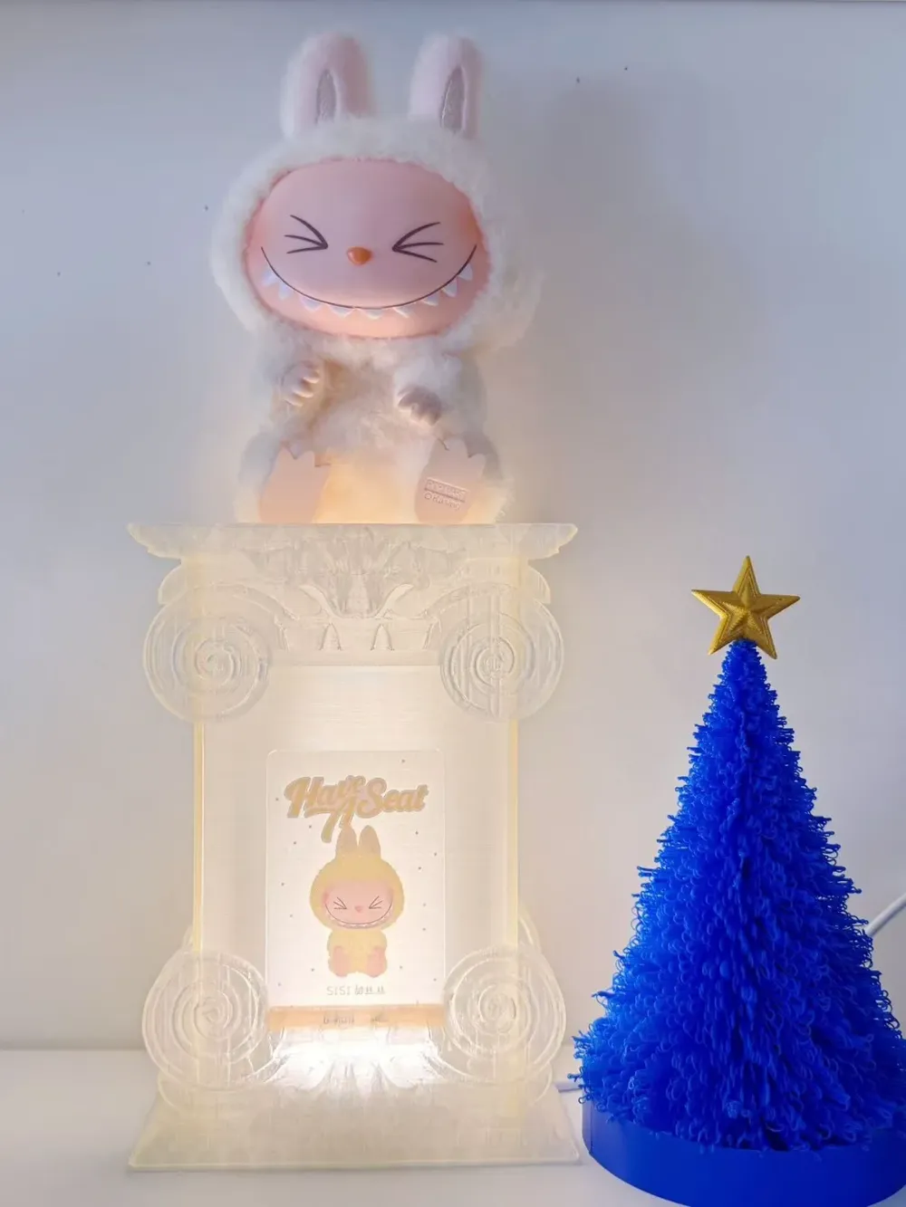 LABUBU Illuminated Lamp Base - Free 3D Print Model - MakerWorld