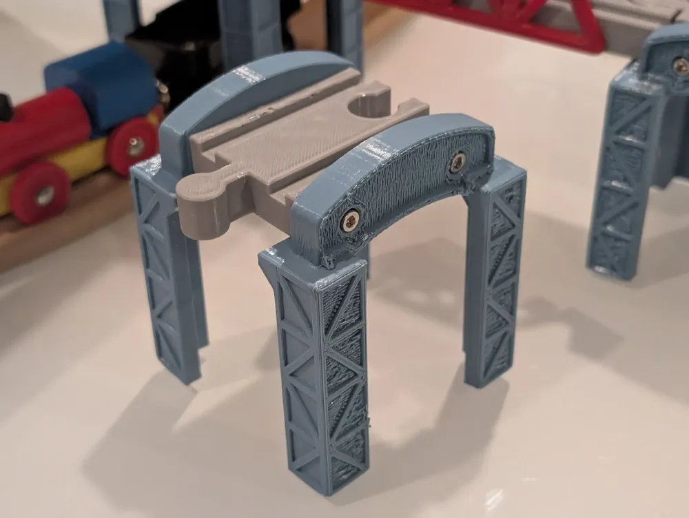 Stacking Train Bridge Supports - Brio Compatible - Free 3D Print Model ...