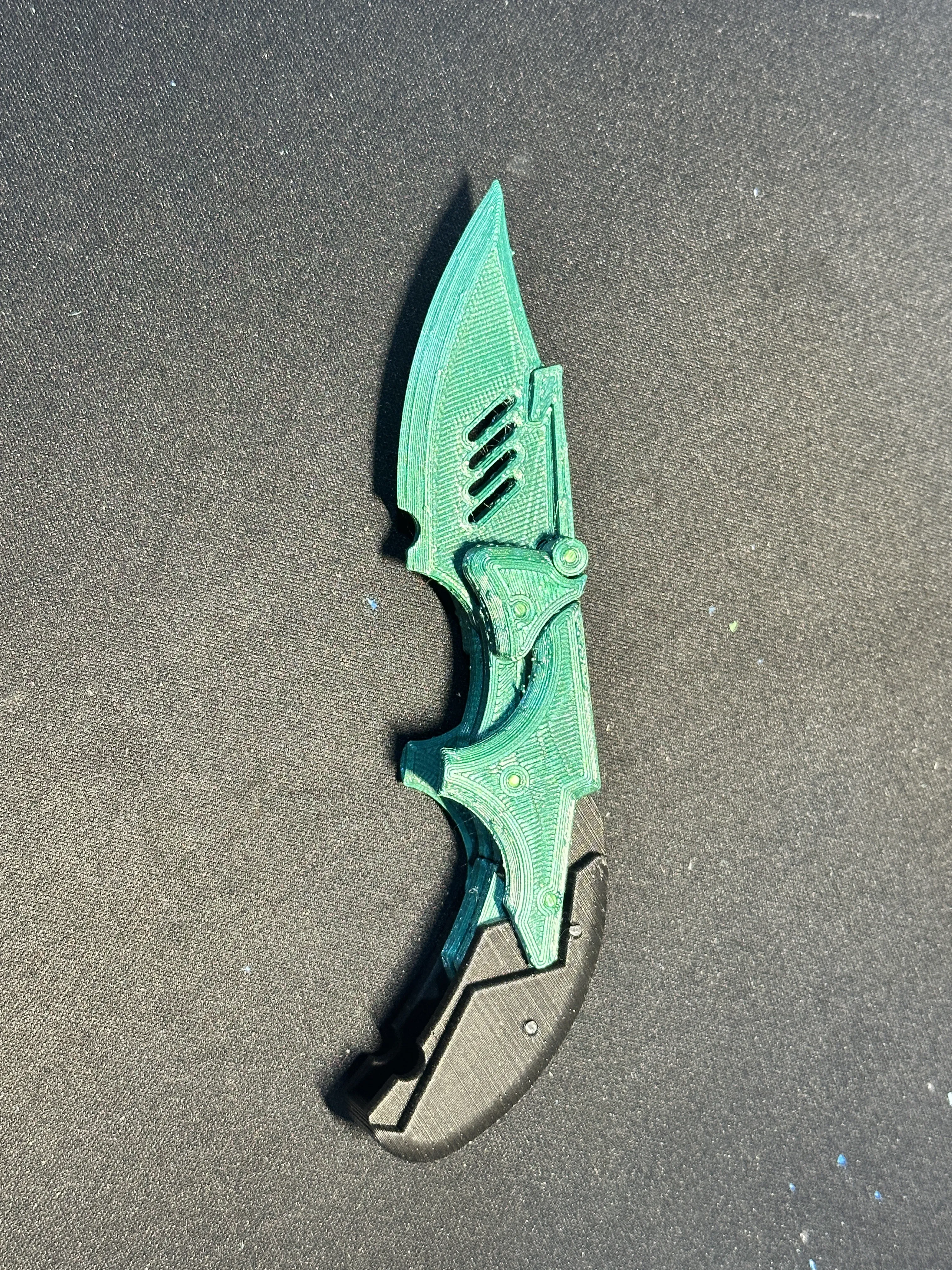 Folding knife can transform into a short bayonet - Free 3D Print Model ...