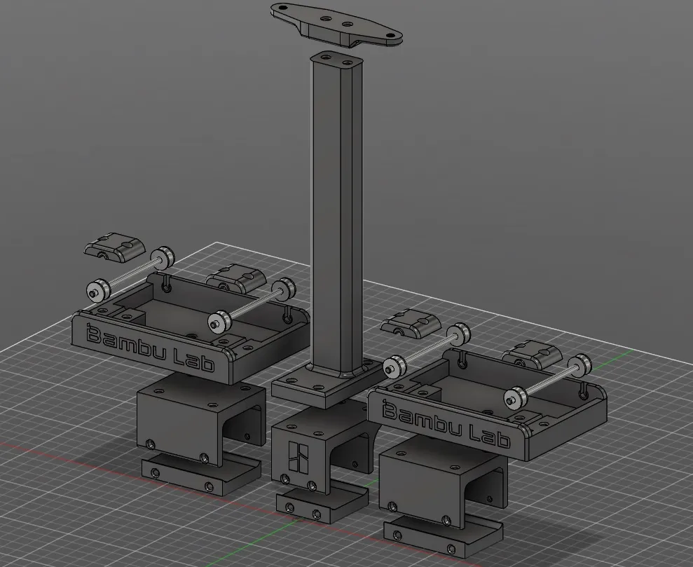 Bambu Lab A1 double filament spool holder by Mrlko - MakerWorld