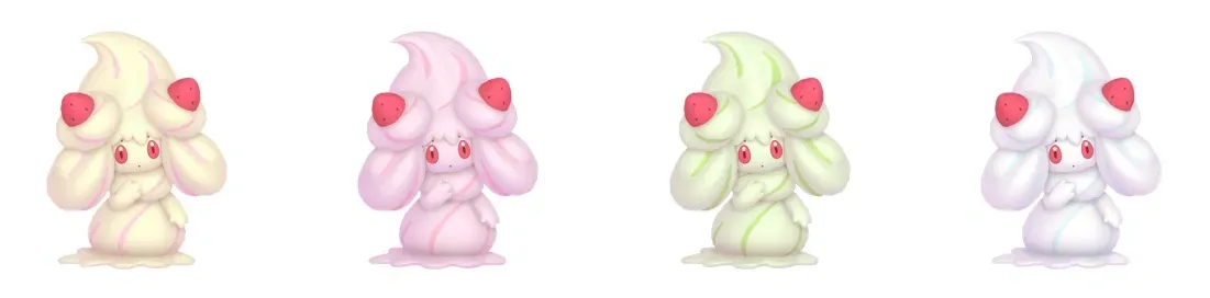 63 Forms! Pokémon Alcremie, Disassembled, Cake Decorations + Valentine ...