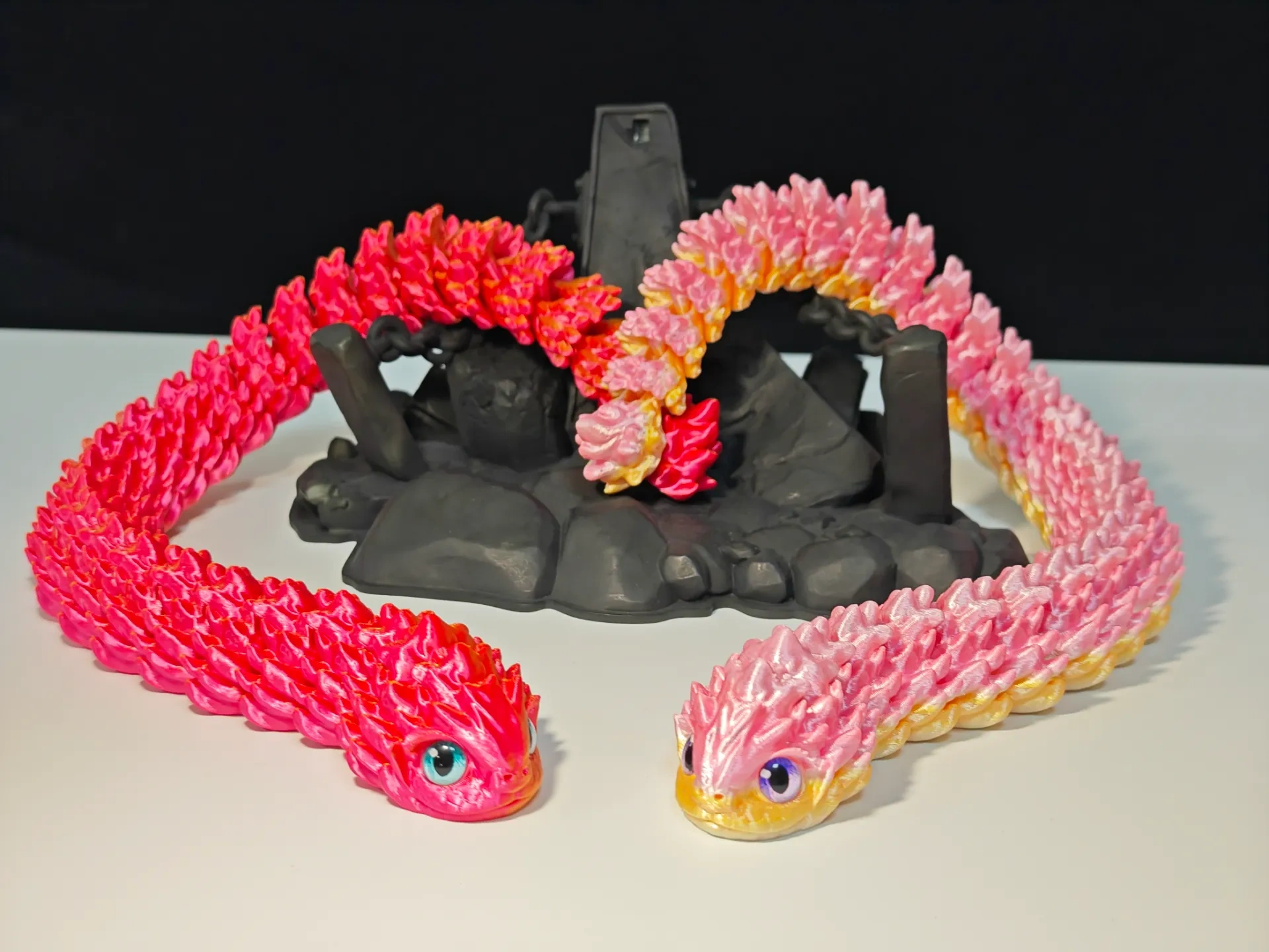 Year of the Snake - Yan Mang~Articulated Hinged One-Piece Printed Flame Serpent by user ...