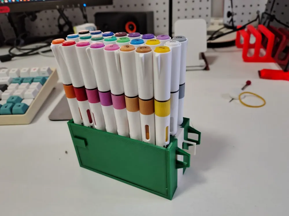 Acrylic Pen Marker Sliding Rack (Infinitely Expandable) by forestslin ...