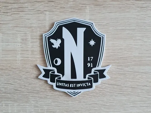 Nevermore Academy logo - Wednesday style by Martin Crow - MakerWorld