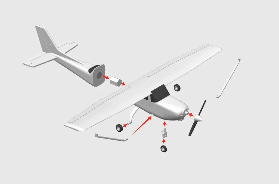 [Cessna 172] 1:48 Airplane Model - Free 3D Print Model - MakerWorld