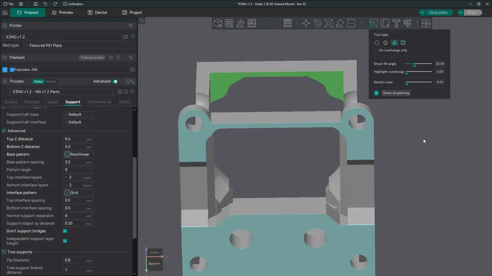 E3NG v1.2 Ender 3 KE/SE Hotend Mount by Reckliss MakerWorld: Download ...