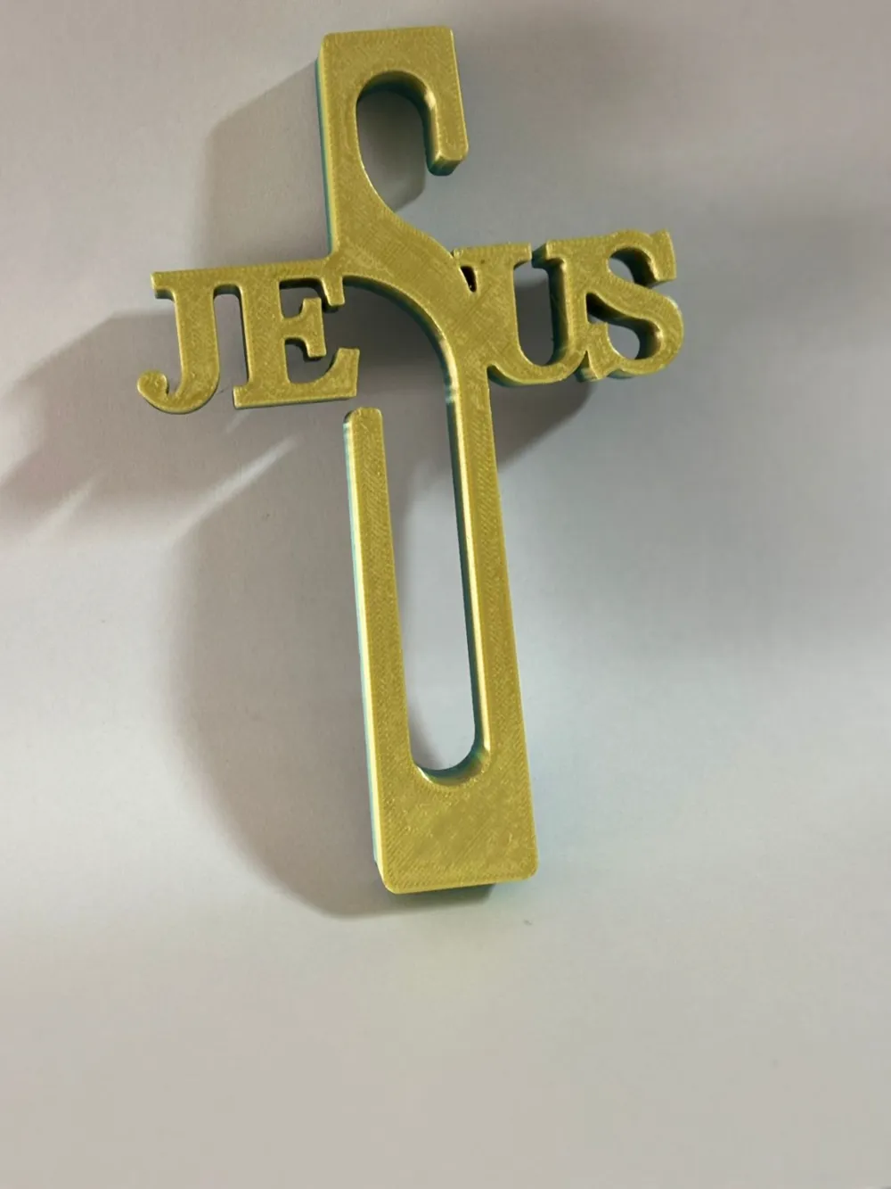Jesus font cross - 150mm High by BlackSheepStudio - MakerWorld