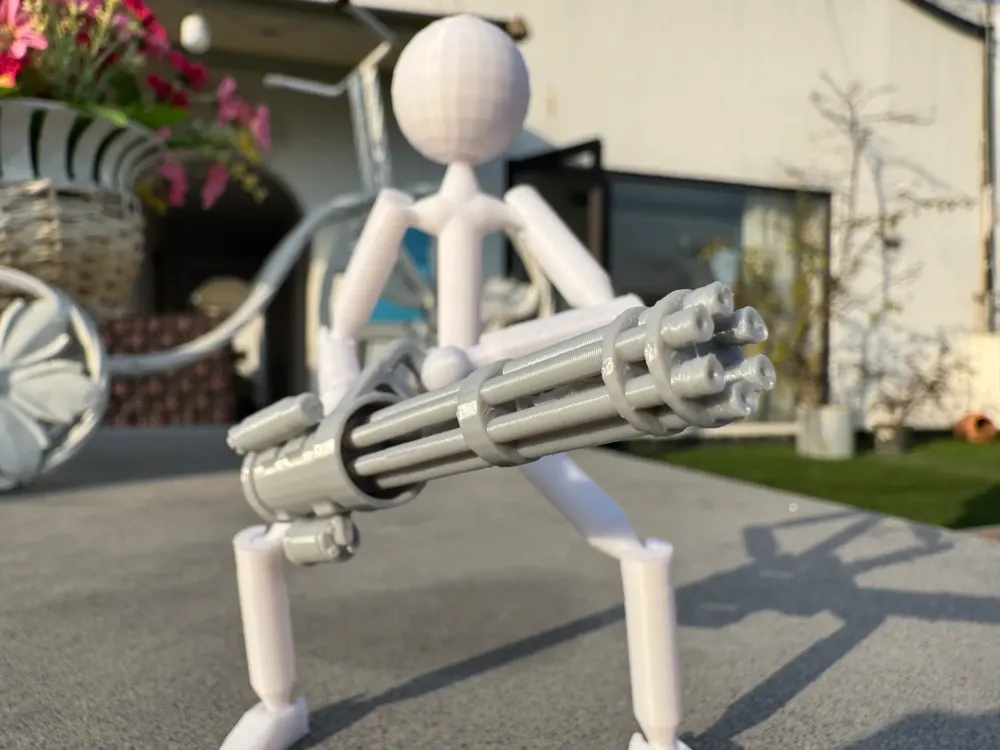 Stickman Single Soldier Heavy Weapon - Gatling Gun by shiermeao ...
