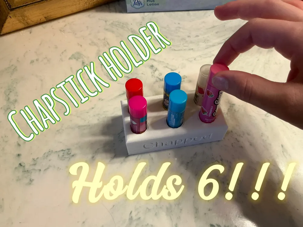 Chapstick Holder 6 Sticks by Iknow3dprinting - MakerWorld