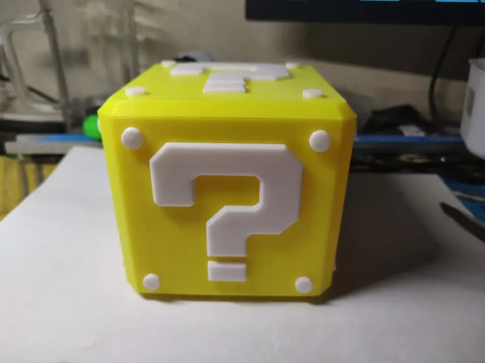 Mario Question Mark Storage Box by 沙雅小刀 - MakerWorld