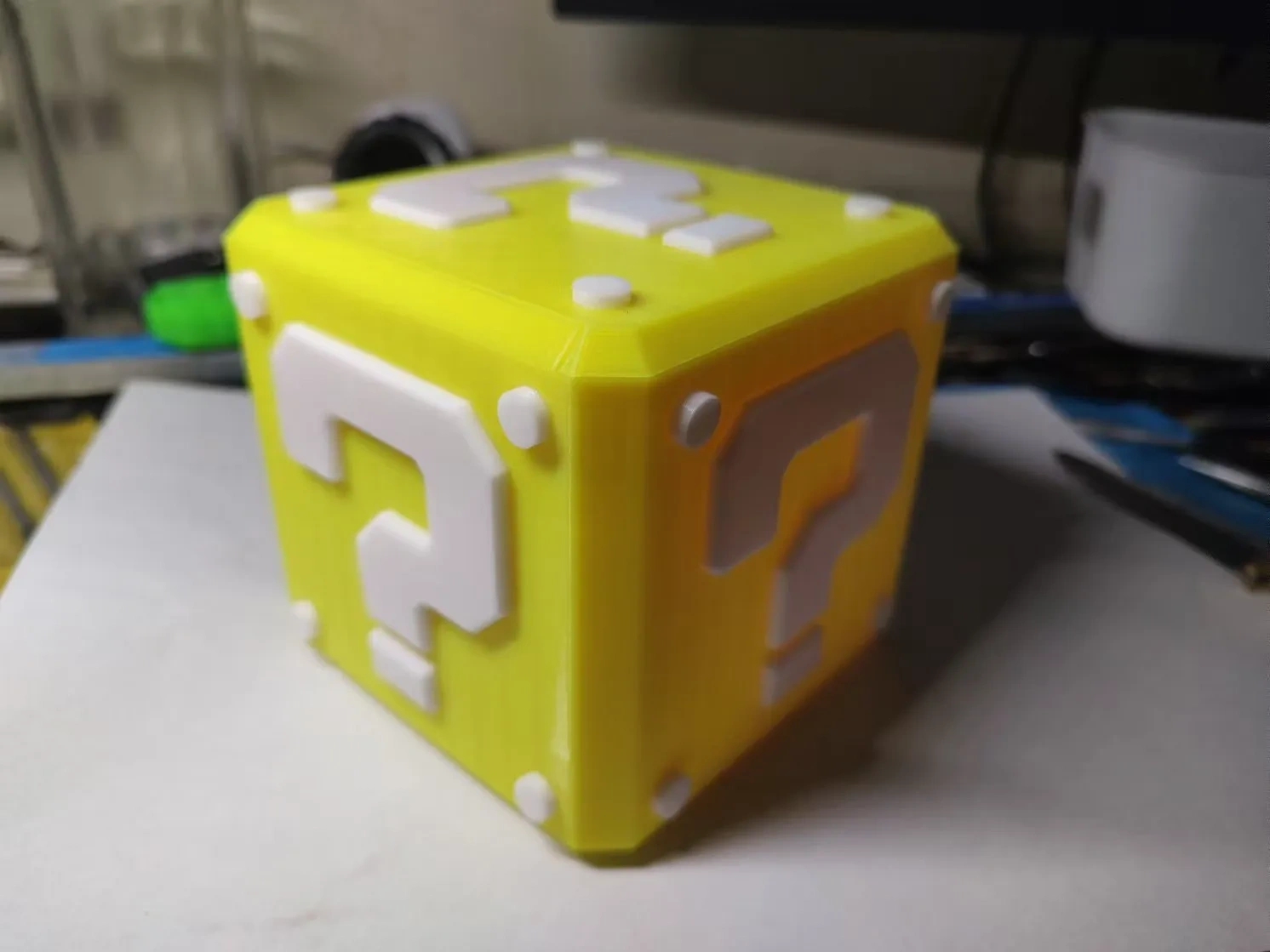 Mario Question Mark Storage Box by 沙雅小刀 - MakerWorld