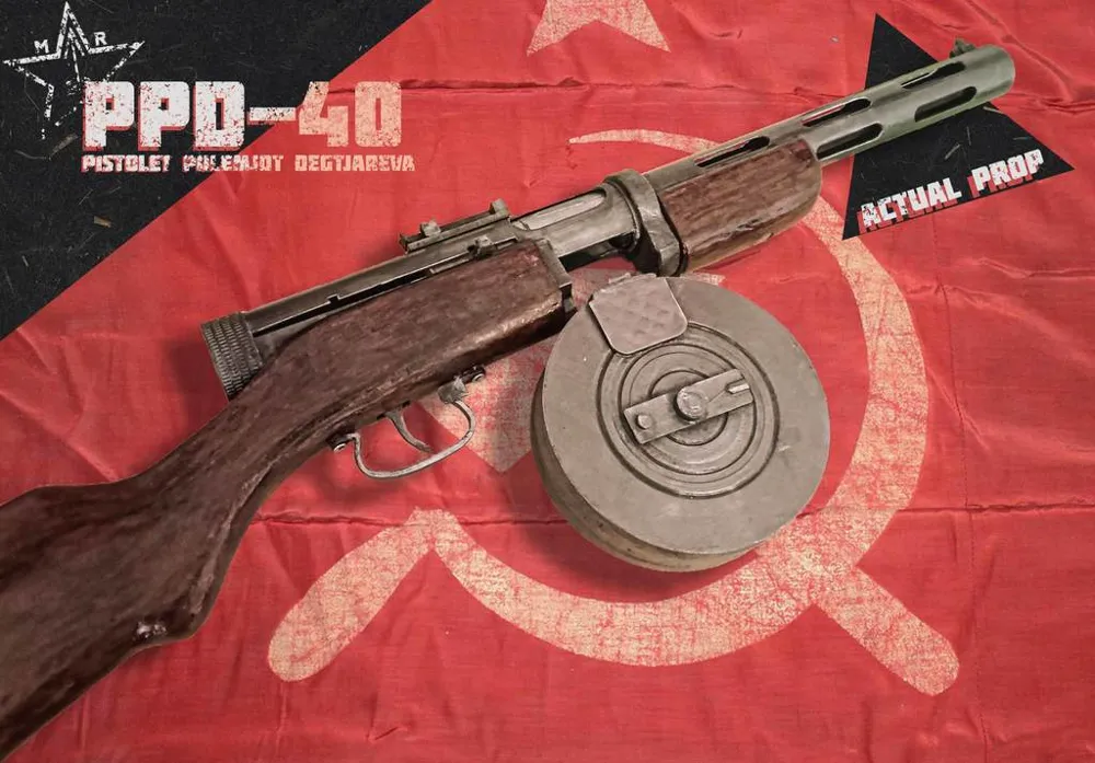 PPD-40 [pistolet pulemjot Degtjarëva] 1:1 Scale Remixed by Entropiarts ...