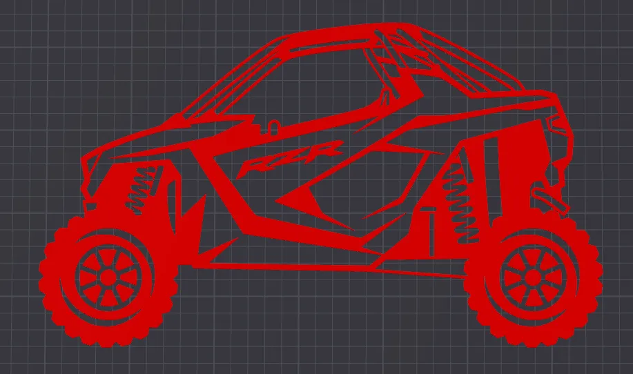 Polaris RZR silhouette by Ernest0GallardoZ - MakerWorld