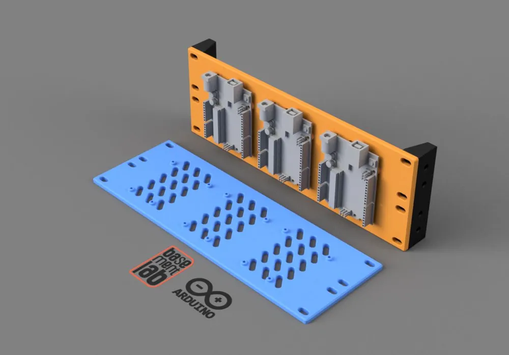 Arduino UNO 10" Rack Mount Bracket Panel 2U - Free 3D Print Model ...