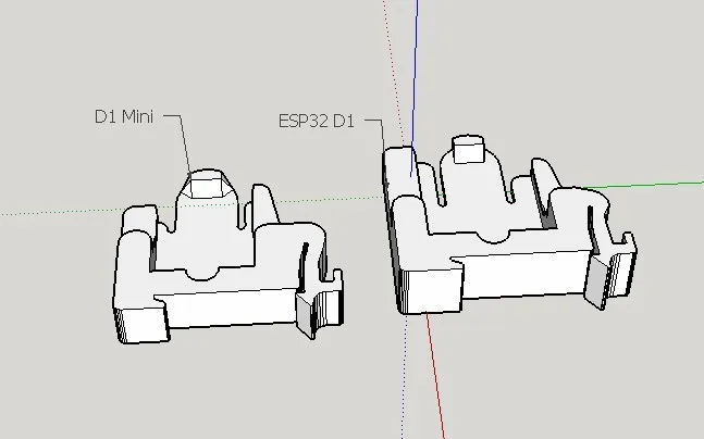 D1 Mini DIN Rail Clip - ESP32 and ESP8266 version by froetz.de - MakerWorld