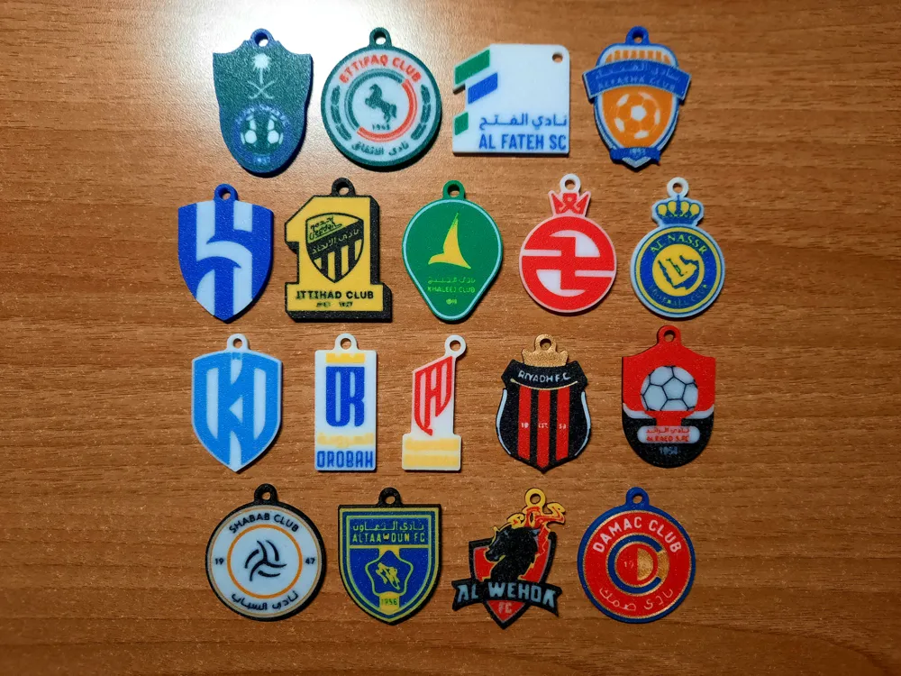 Saudi Pro League Teams 2024/25 - Keychains by Luke-Leek-98 MakerWorld ...