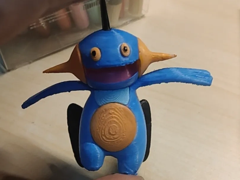 Marshtomp, disassembled, can be printed in multiple colors, or hand ...