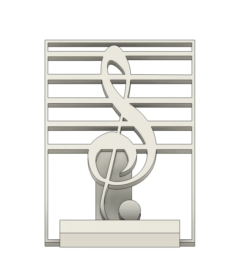 Treble Clef Phone Stand - Free 3D Print Model - MakerWorld
