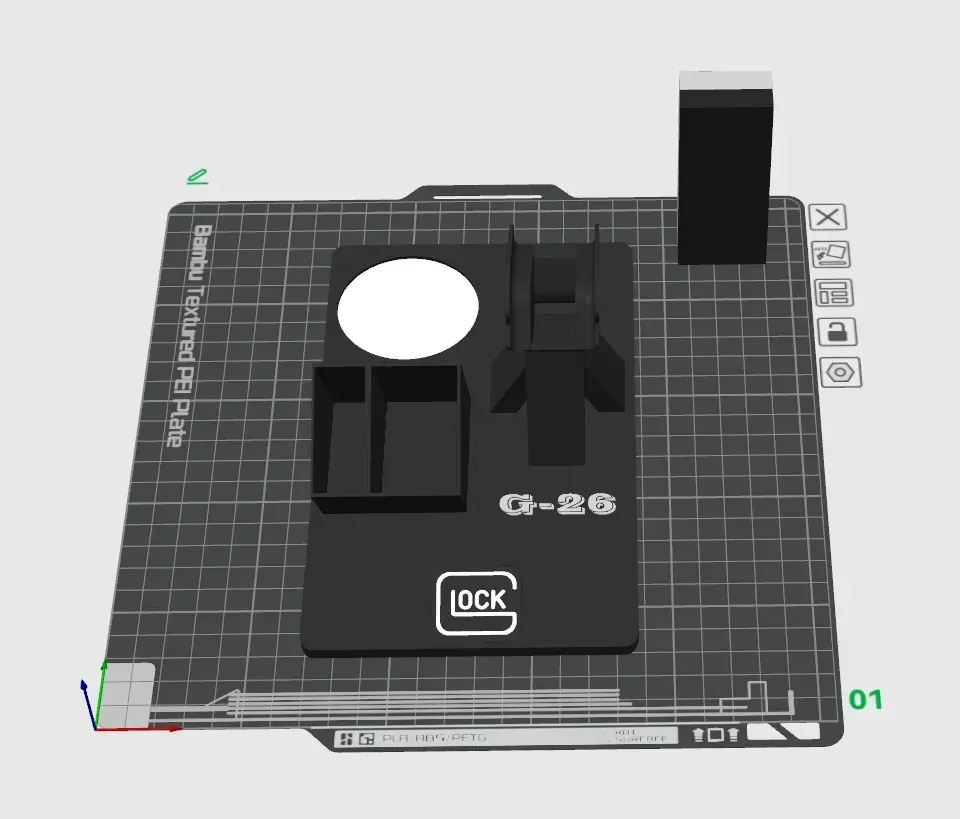 GLOCK-Kimber G26 Display Stand - Free 3D Print Model - MakerWorld