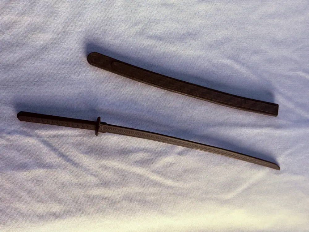 Katana Bookmark and Sheath - Free 3D Print Model - MakerWorld