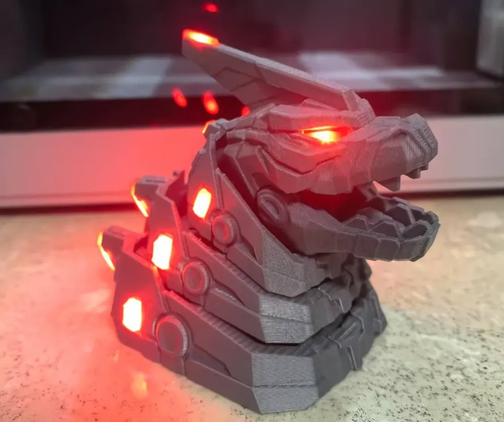 Mechanical Godzilla Desk Ornament with Lights by user_2177605692 ...