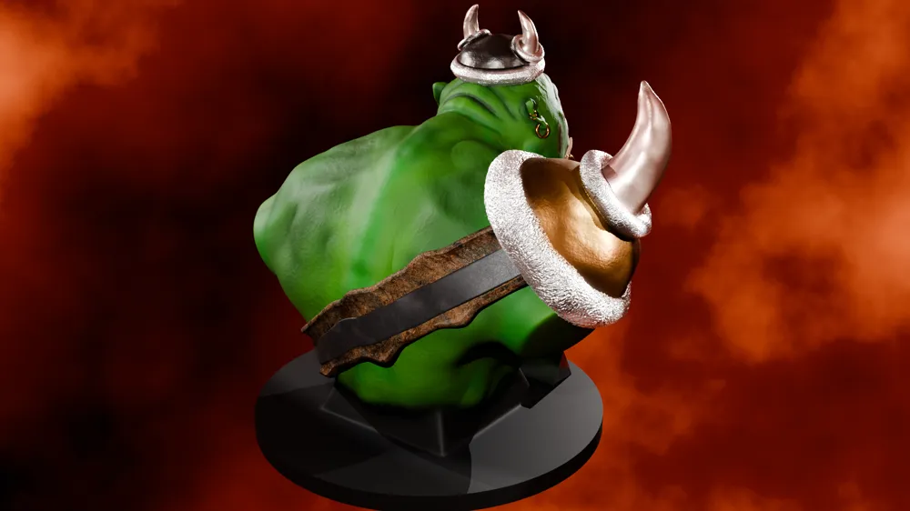 Ork Bust PRINTABLE 3D model by Belnir - MakerWorld