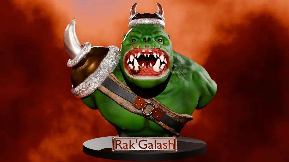 Ork Bust PRINTABLE 3D model by Belnir - MakerWorld