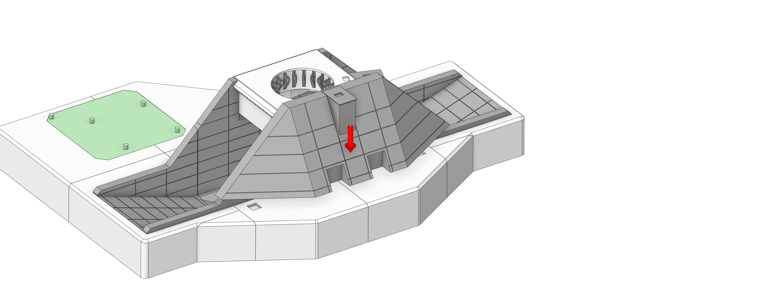 Spacex Launch Tower /OLM Pad B / Starship 1:100 by Larsvommars ...