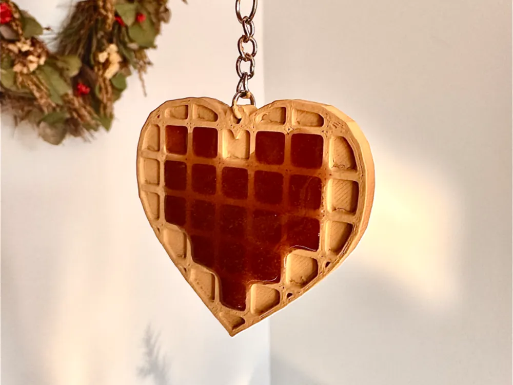 "I Like You A Waffle Lot" Keychain by Makable - MakerWorld
