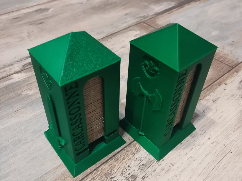 Carcassonne tile dispenser by Tom - MakerWorld