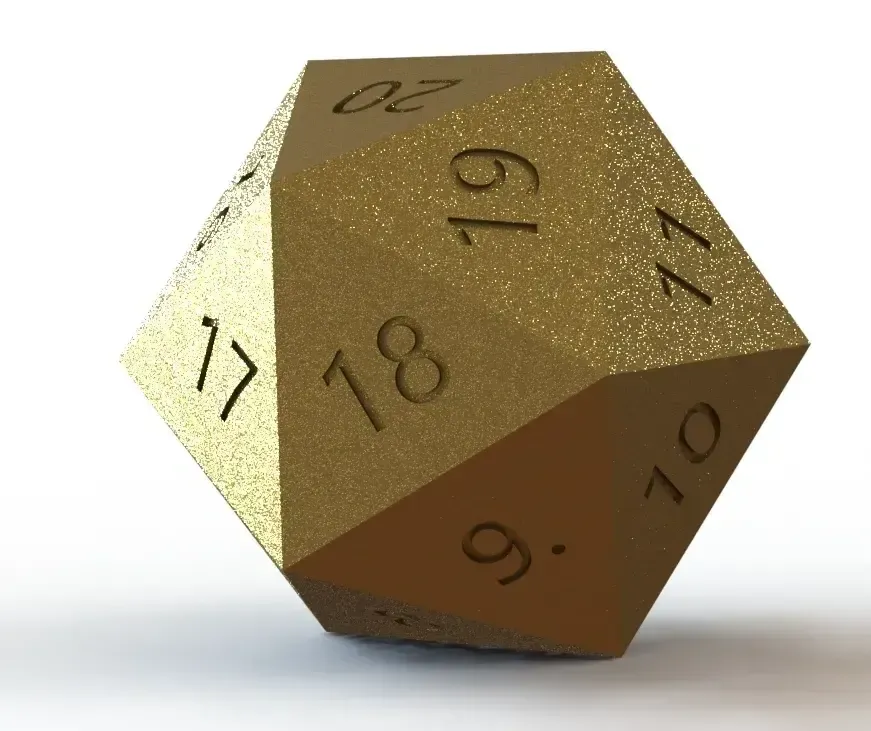 Icosahedron Dice by user_1107823285 - MakerWorld