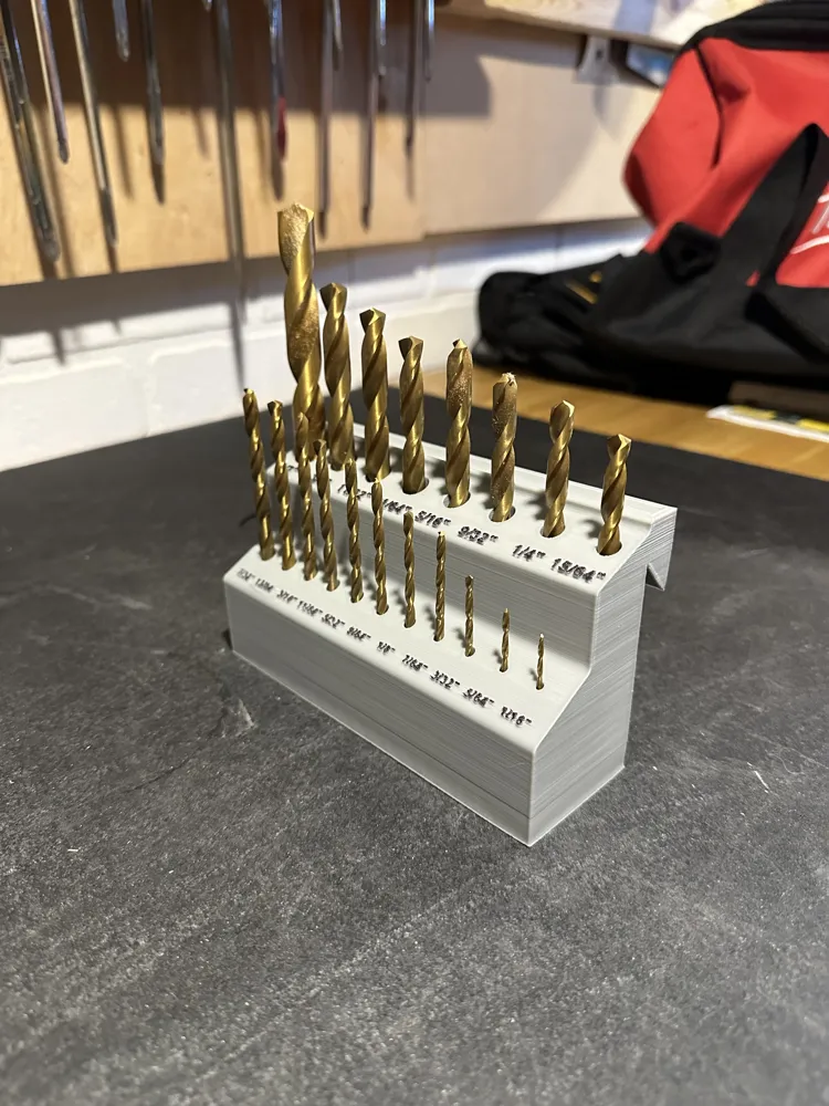 French Cleat Drill Bit Holder/Organizer by tom.kearvell - MakerWorld